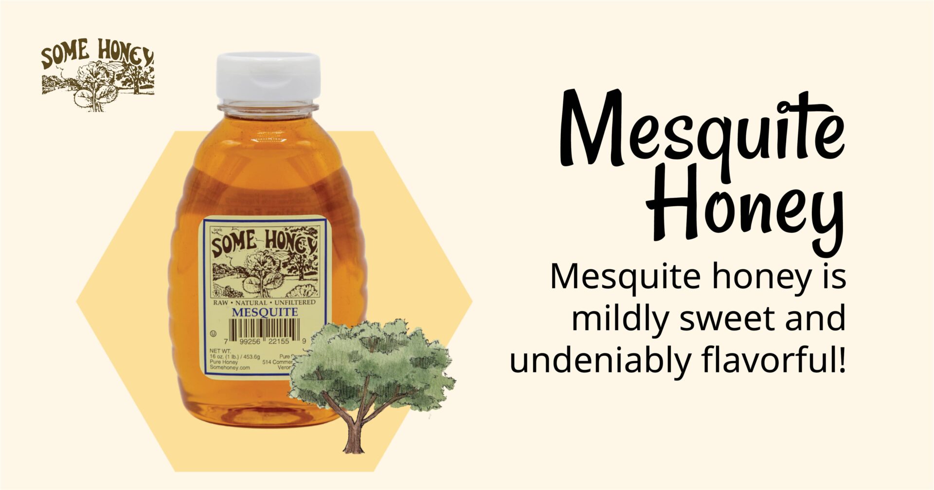 Mesquite Honey | Raw, Unfiltered, Grade A Honey | Some Honey